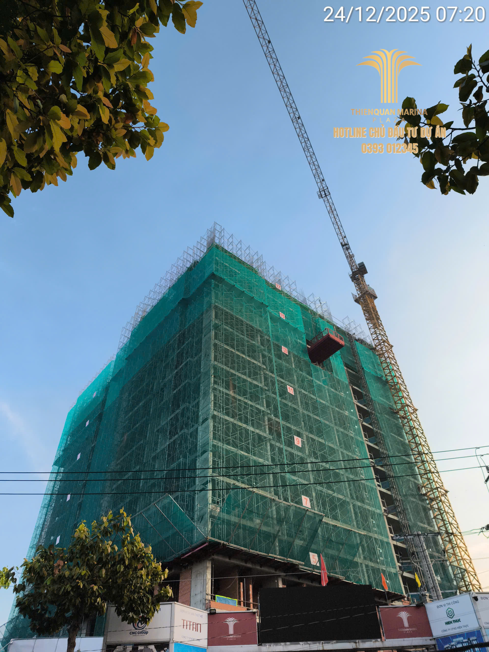 [ Cập nhật tiến độ thi công ] Thiên Quân Marina Plaza Cần Thơ 24/12 ...